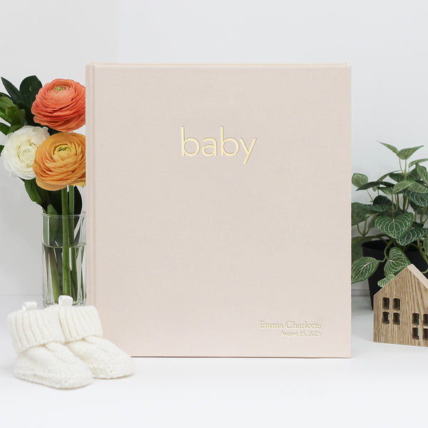 Personalized Baby Memory Binder | Cover: Pink Cotton | Select Your Own ...