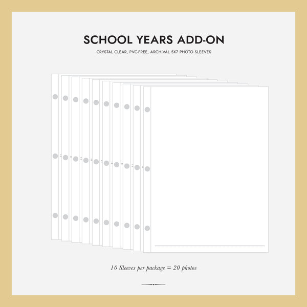 8x10 School Years Memory Binder Sleeves for 8x10 Photos Set Of 10 - Rag ...