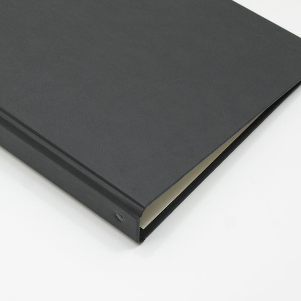 Large Photo Binder For 4x6 Photos | Cover: Black Vegan Leather | Avail - Rag & Bone Bindery