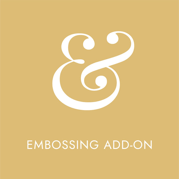 Click To Emboss Lower Right Corner: Line Two - Rag & Bone Bindery