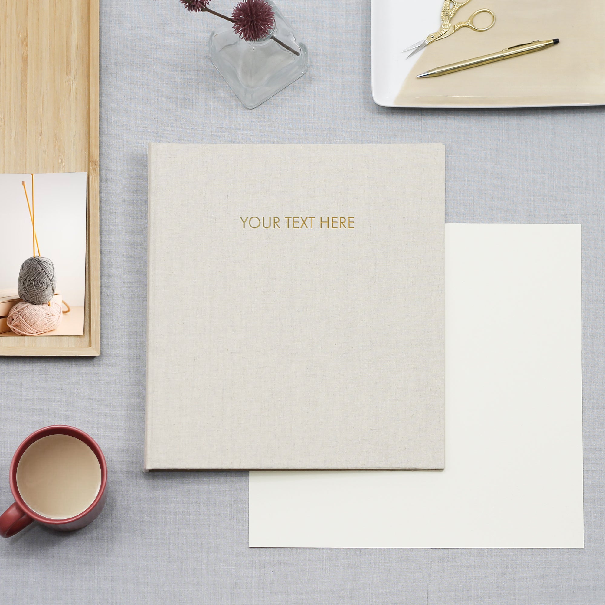 Custom Binder with Natural Linen Cover - Rag & Bone Bindery