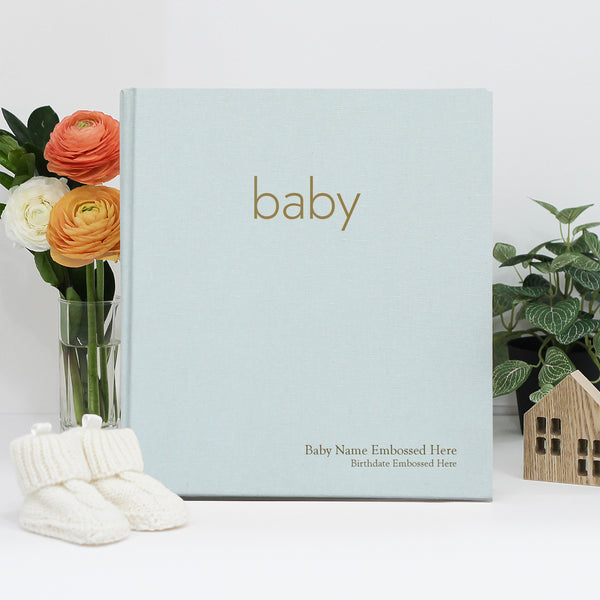 Baby Memory Binder | Personalized Baby Book Binder | Rag & Bone Bindery
