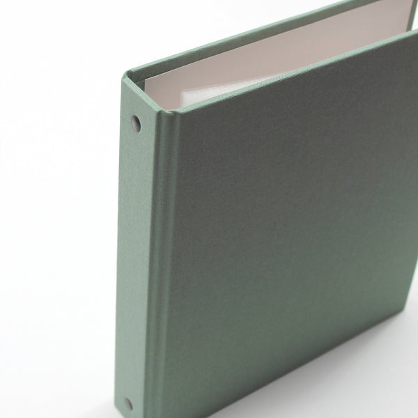 Medium Photo Binder For 4x6 Photos | Cover: Jade Green Cotton | Availa ...