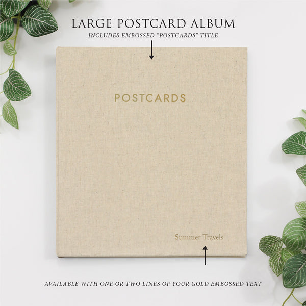 Large Postcard Album | Cover: Brown Vegan Leather | Available Personal ...
