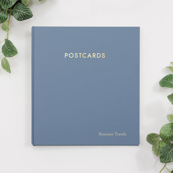 Large Postcard Album | Cover: Ocean Blue Vegan Leather | Available Per ...