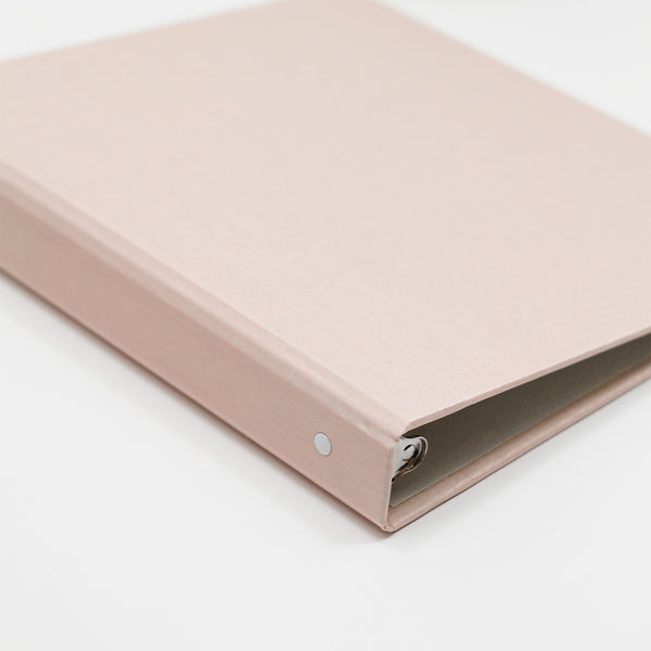 Custom Binder with Pink Silk Cover - Rag & Bone Bindery