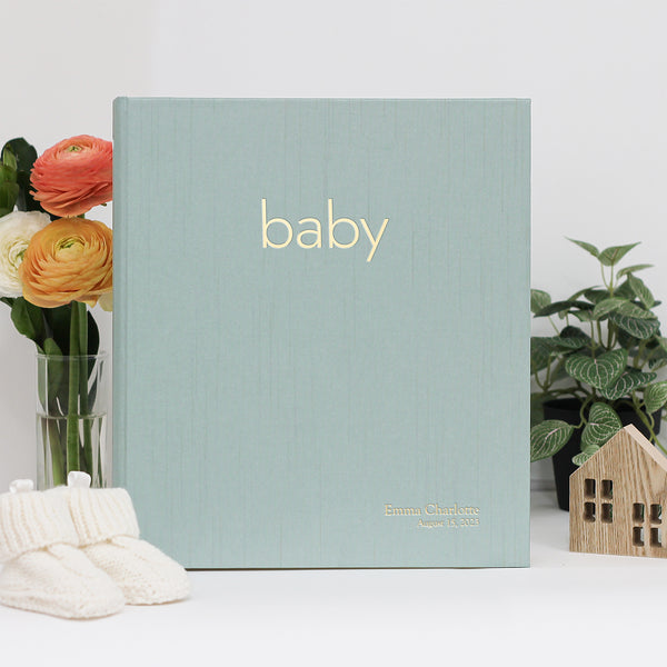 Baby Memory Binder | Personalized Baby Book Binder | Rag & Bone Bindery