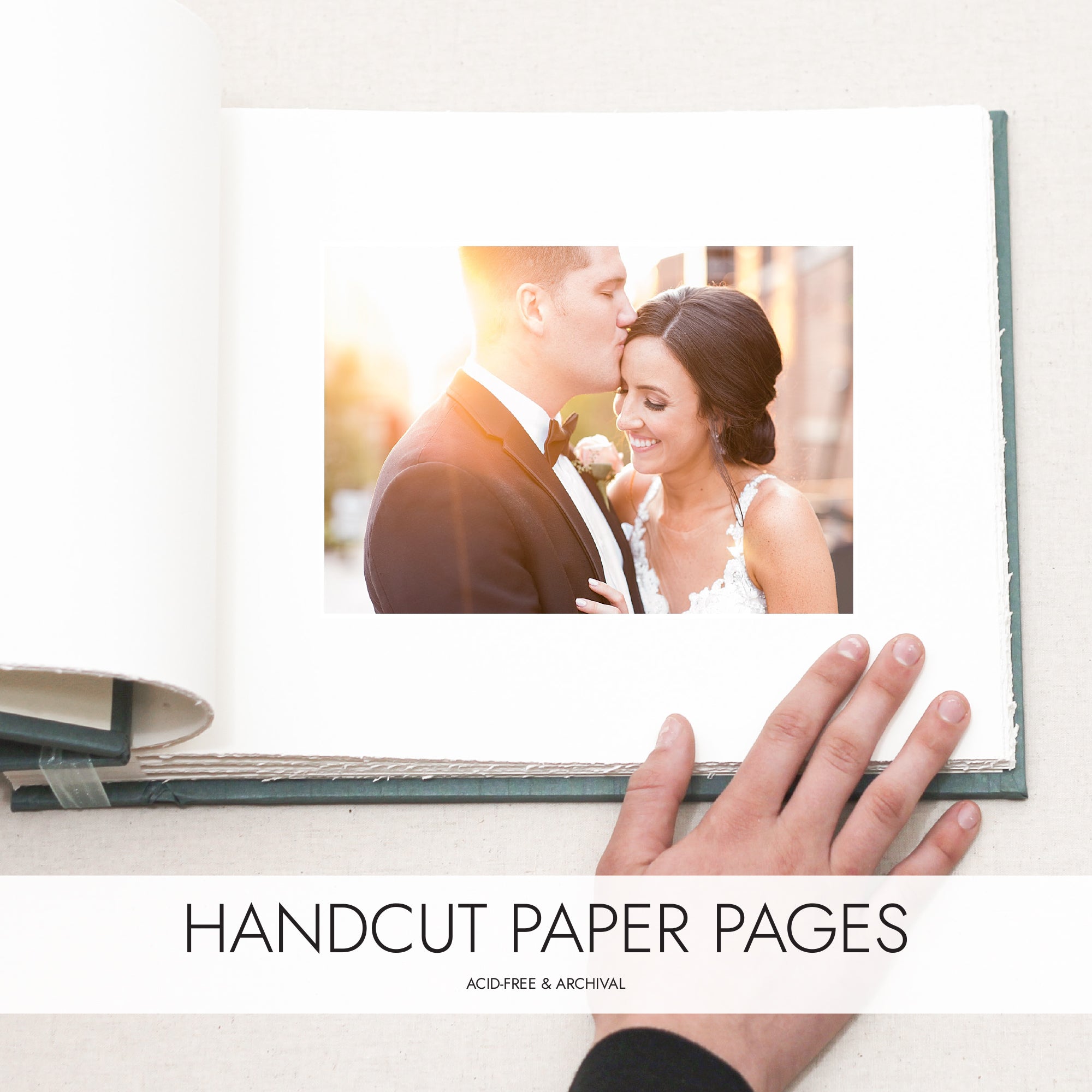 Deluxe 12 x 15 Paper Page Album | Cover: Natural Linen | Available Per ...