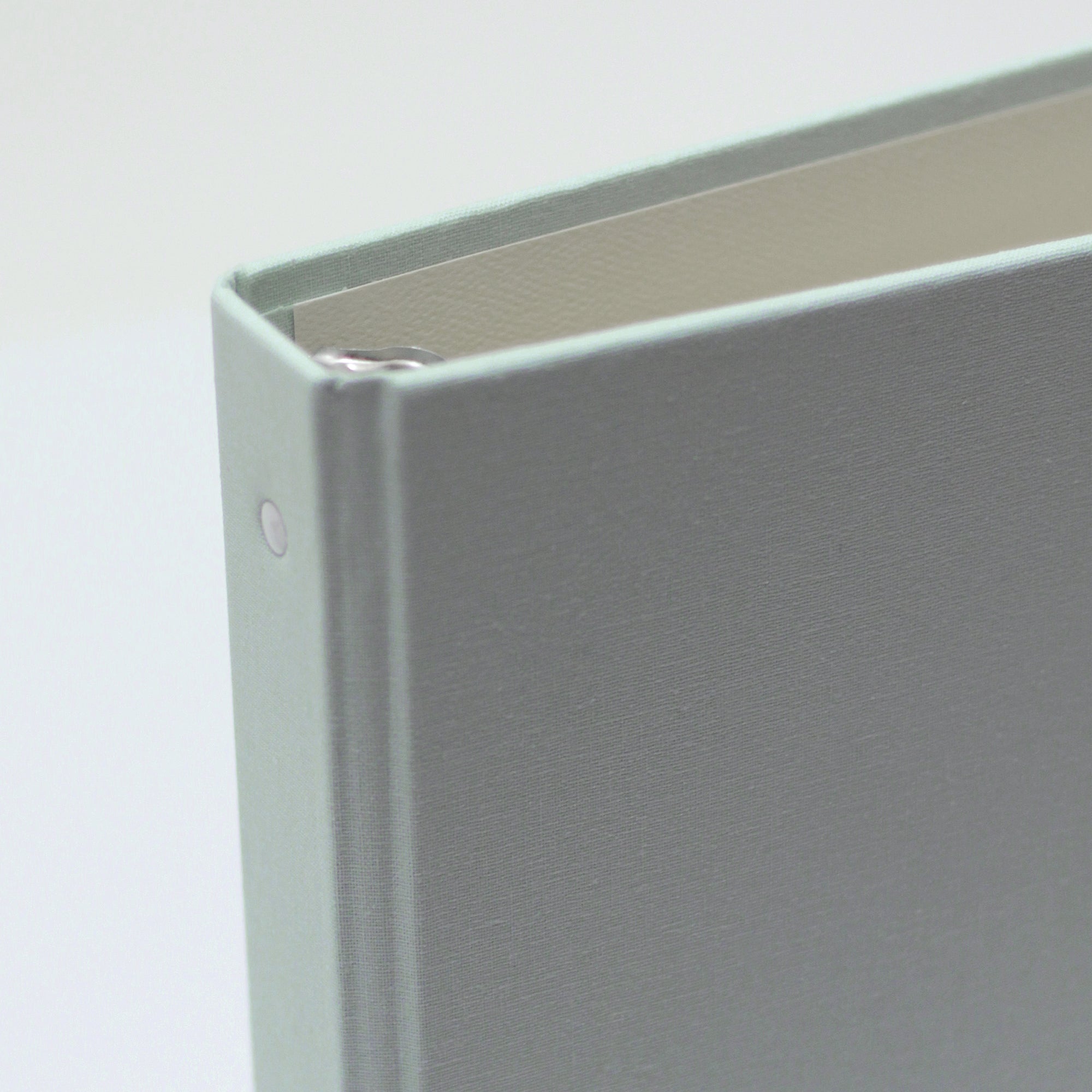 Storage Binder for Photos or Documents with Light Blue Cotton Cover ...