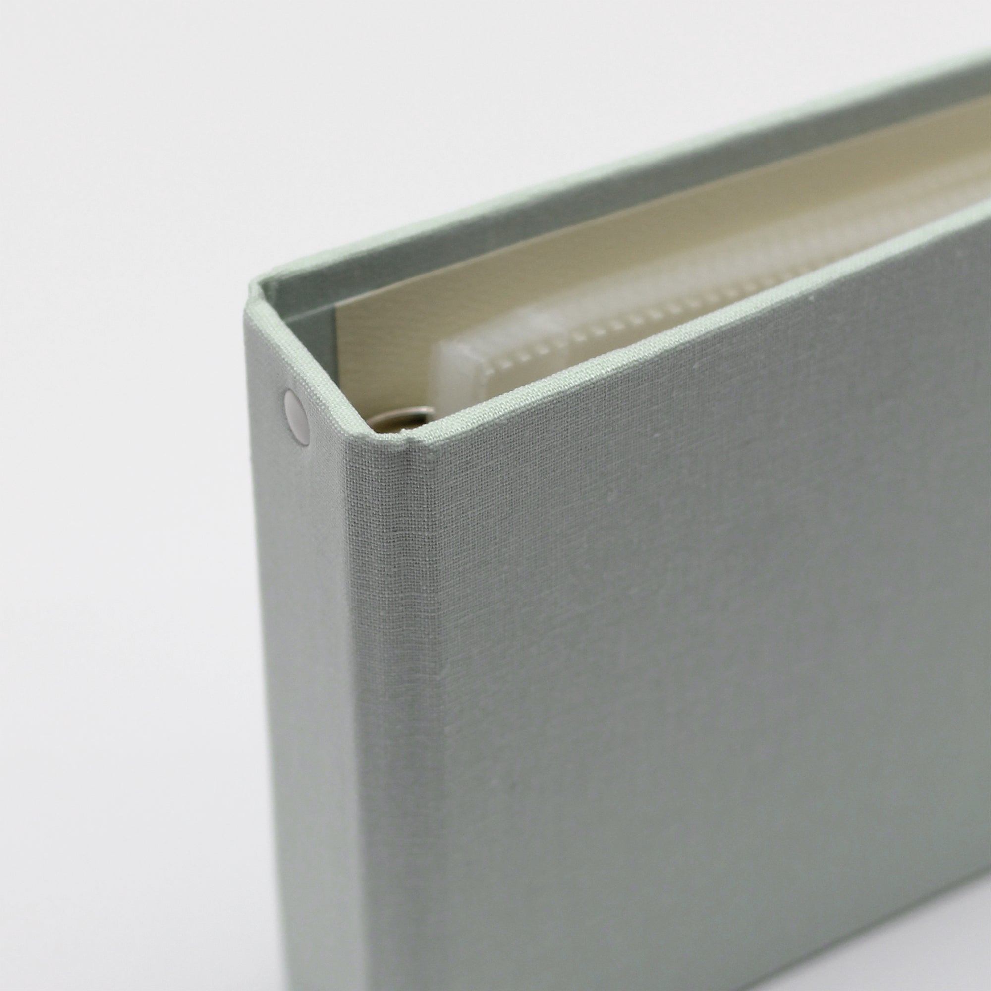 Small Photo Binder | for 4x6 Photos | with Pastel Blue Cotton Cover ...